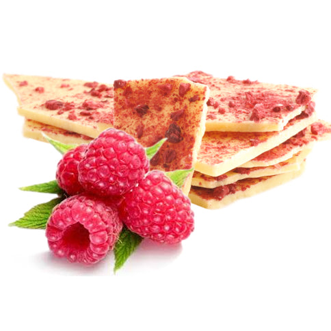 Raspberry and White Chocolate Bark 100g - Poppys Chocolate